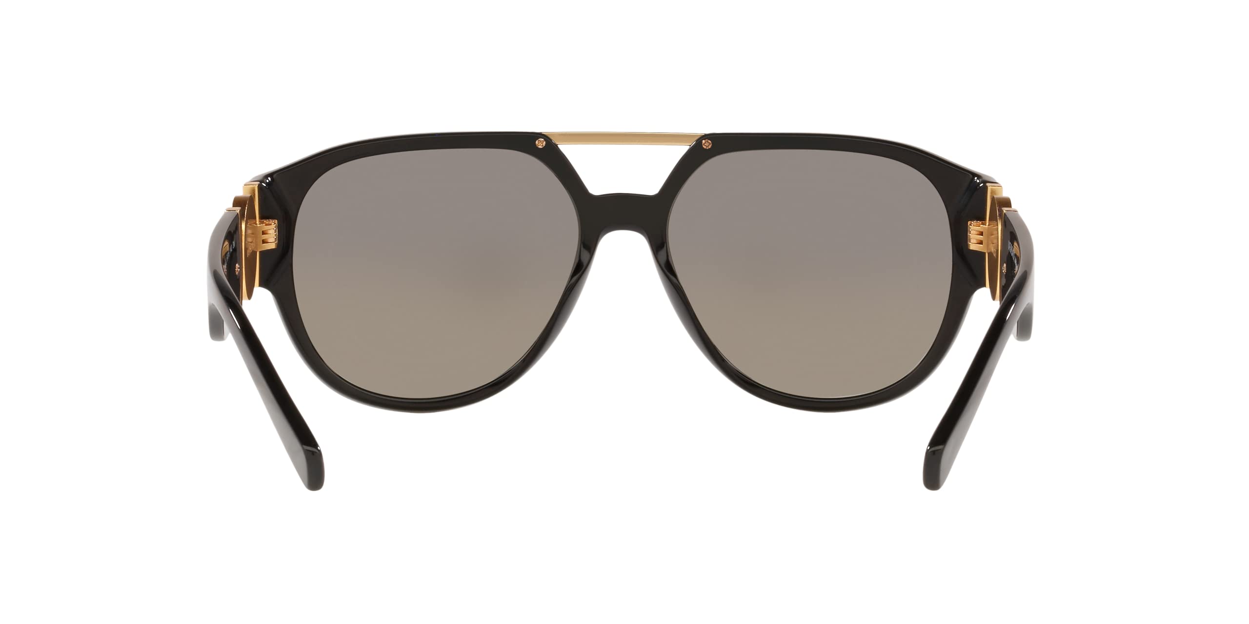 Versace Man Sunglasses Black Frame, Dark Grey - Polar Lenses, 58MM