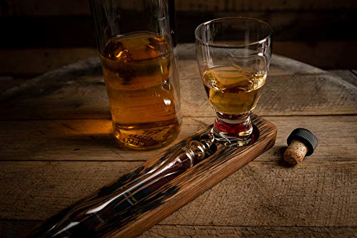 Whiskey Tasting Set with Water Dropper, Pot Still Top & Mini Whisky Glass - Set Includes Glass Whisky Water Pipette for Scotch, Whiskey, Bourbon and Rye - Whiskey Gift by Angels' Share Glass