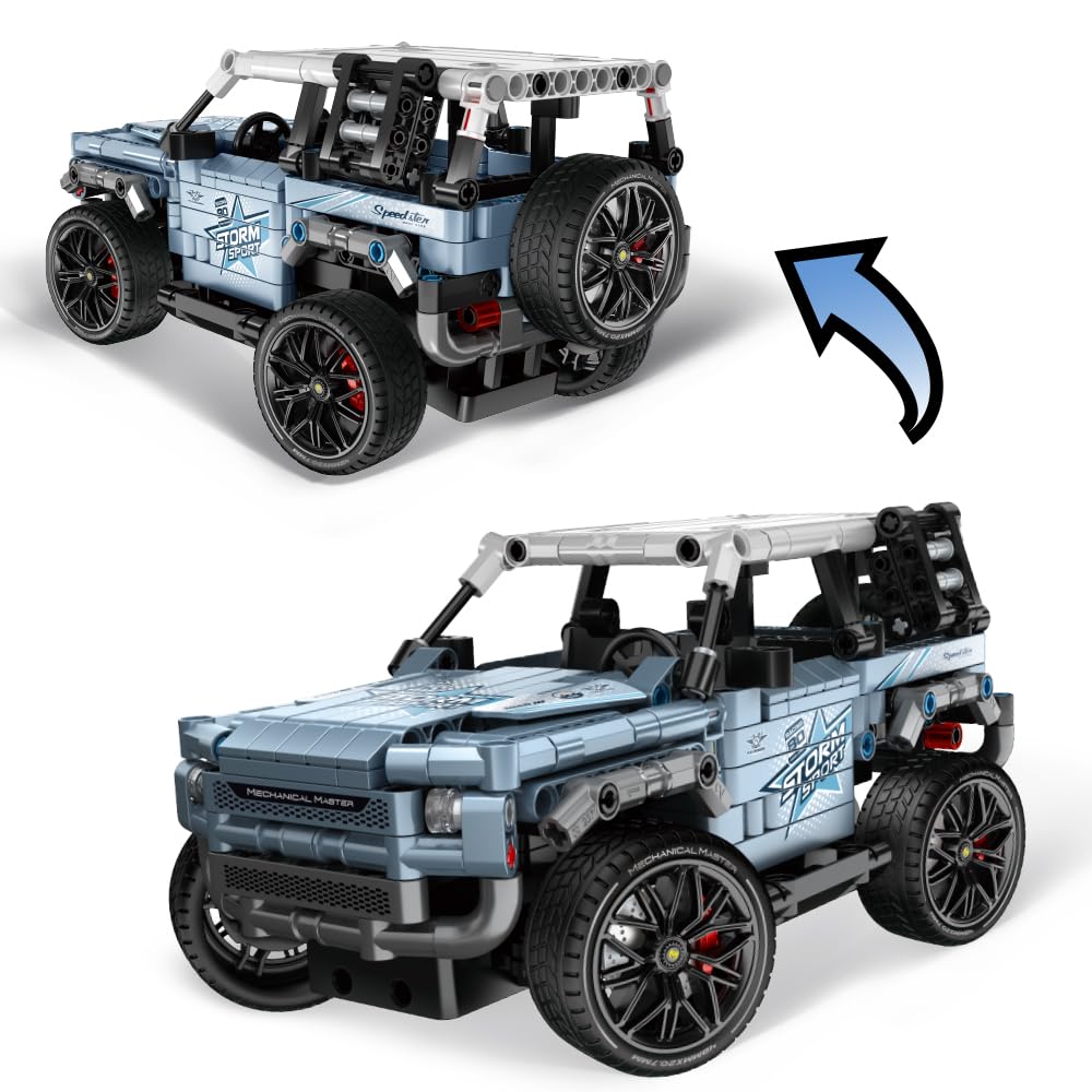 RiceBlock Ford Raptor RC Block Set with Handheld Controller, Speed and Sports Car for Boys Aged 8-12 Years, 443 Pieces.…