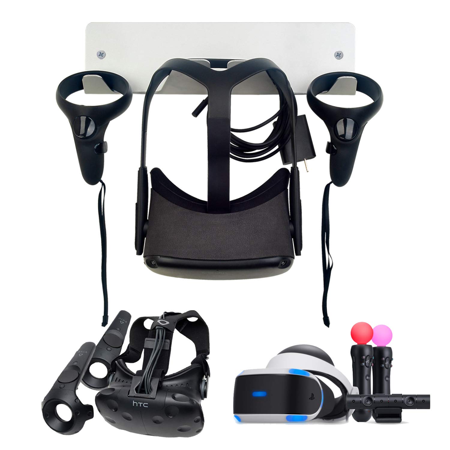 VR Wall Hook Stand Mount for Rift Quest Rift S Valve Index Reverb G2 VR Headset Touch Controller