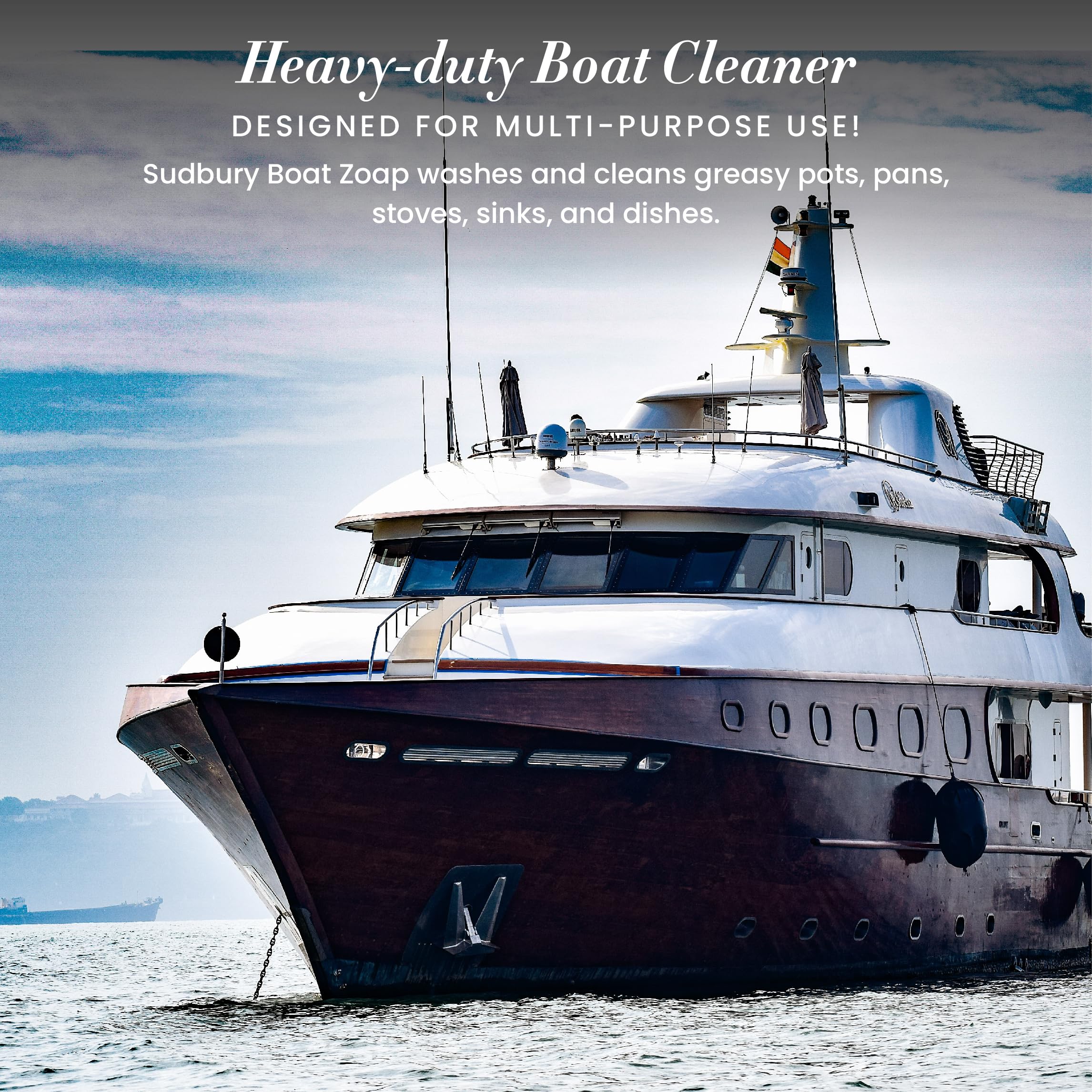 Sudbury Boat Zoap, Boat Cleaner Soap, Multi-Purpose Boat Soap, Essential Boat Accessories, 32 oz.