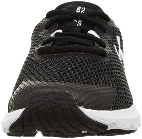 Under Armour Men's Charged Rogue 3 4E Running Shoe, (002) Black/Mod Gray/White, 8