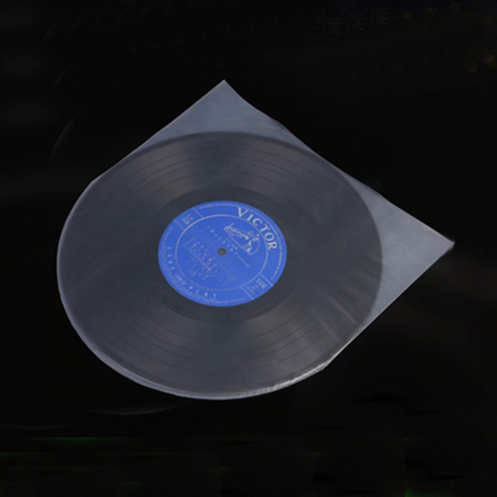 Richohome 50 Pack LP Vinyl Record Inner Sleeves, 12" Vinyl Record Sleeves Provide Your LP Collection with The Proper Protection with 0.12mm Thick Anti-Static Material