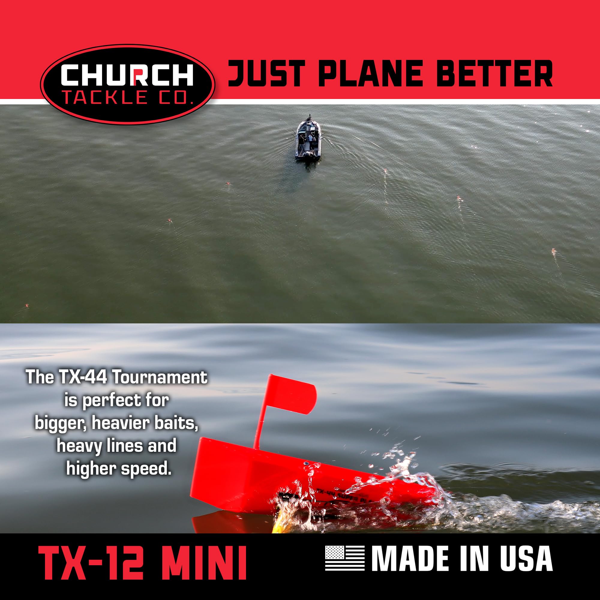 TX-44 Tournament Planer Board by Church Tackle Co