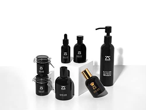 ZOUSZ Black Oud Beard Oil for Men, Beard Moisturizer & Conditioner, Non-Greasy Men's Beard Care Essential, Growth Enhancer Natural Beard Oil, 1 Fl Oz Dropper Bottle