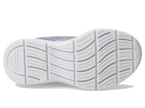 Skechers Kids MICROSPEC PLUS-SWIRL SWEET Sneaker, Gray/Multi, 12.5 US Unisex little kid