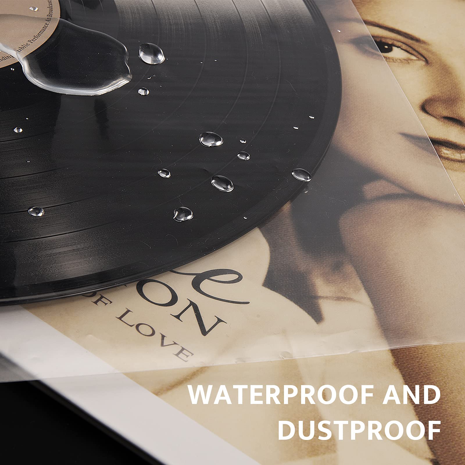 Vinyl Record Sleeve with Resealable Flap for 12" Vinyl Records.