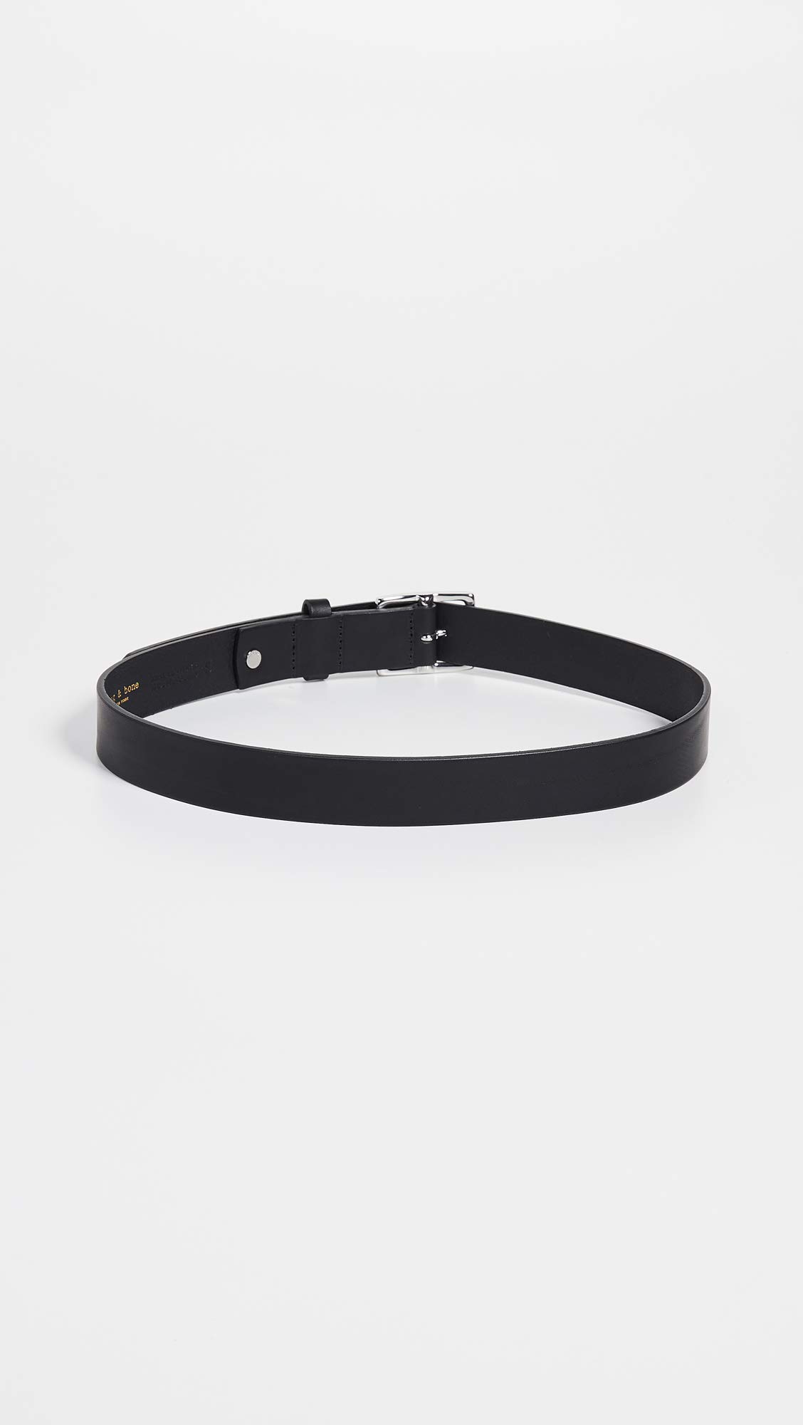 rag & bone Women's Boyfriend Belt, Black, S