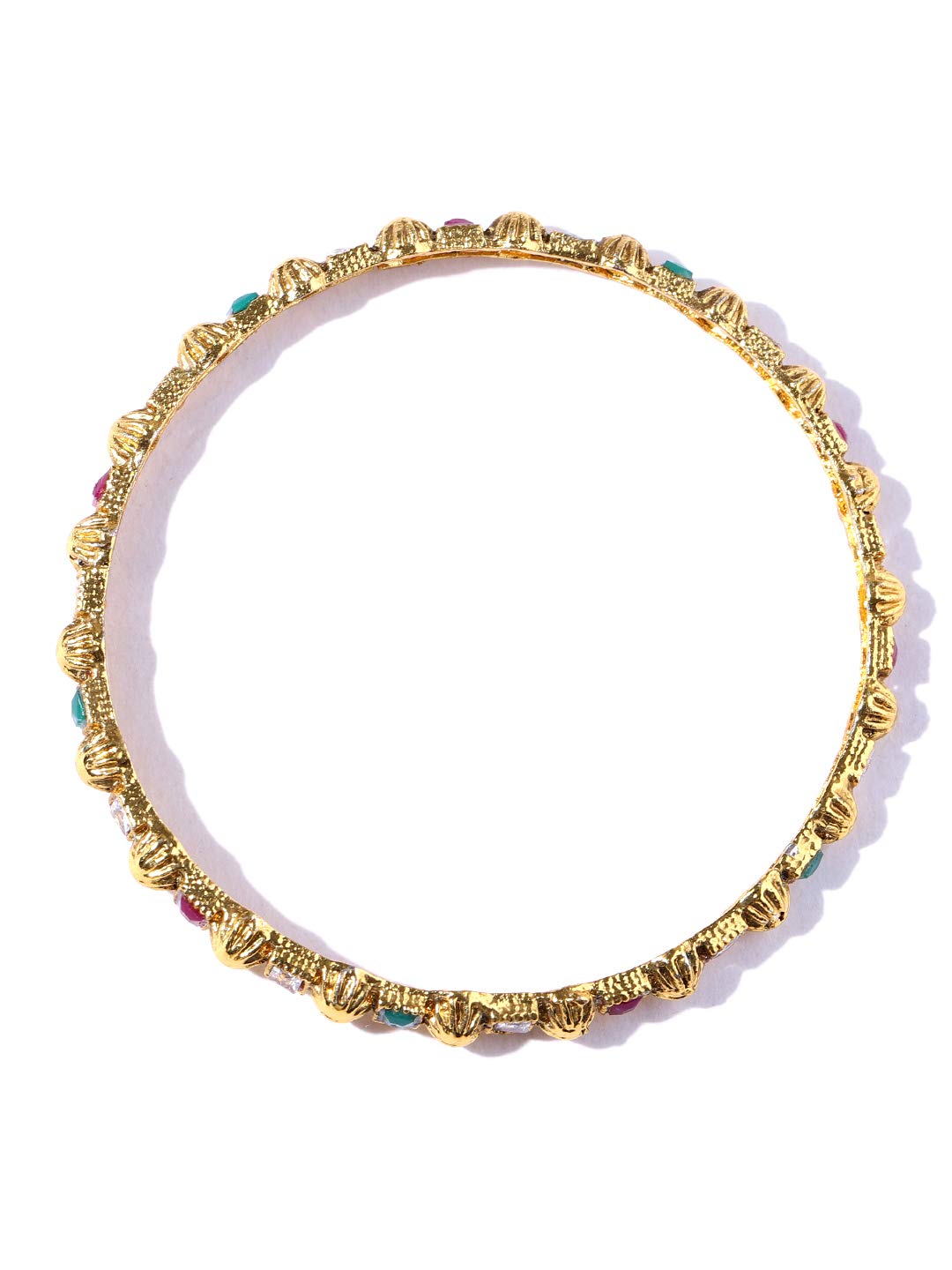 Vishal-Vatika Indian Traditional Style Gold Plated Bangle Bracelets 4Pcs Set (2.6)