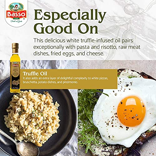 White Truffle Oil | LARGE SIZE 8.5oz (250 ml) | High Concentrate | Great for Pasta, Pizza, Risotto, or any of your favorite recipes. (8.5 Fl Oz (Pack of 1))