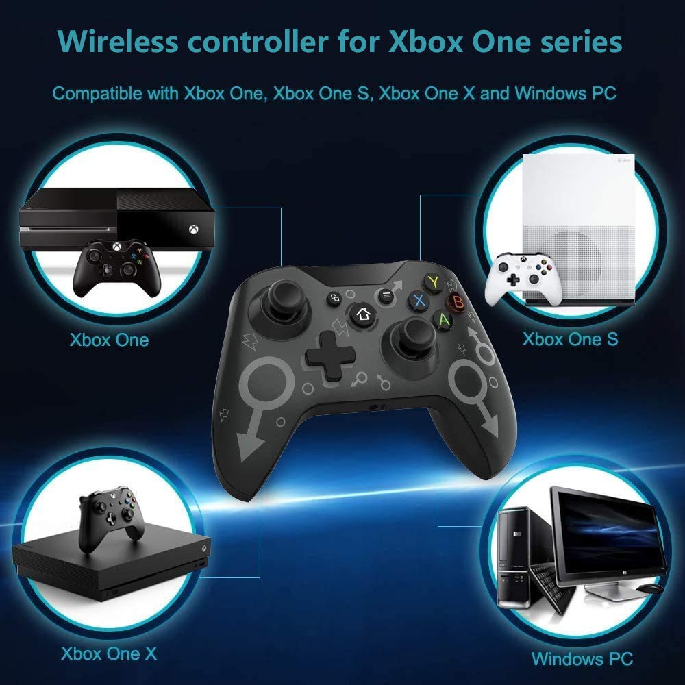 Wireless Xbox Controller for Xbox One, Fit for Xbox Series S/X/Xbox One S/One X/PS3 /One Elite/Windows 7/8/10,Usergaing Wireless PC Gamepad with 2.4GHZ Wireless Adapter Black