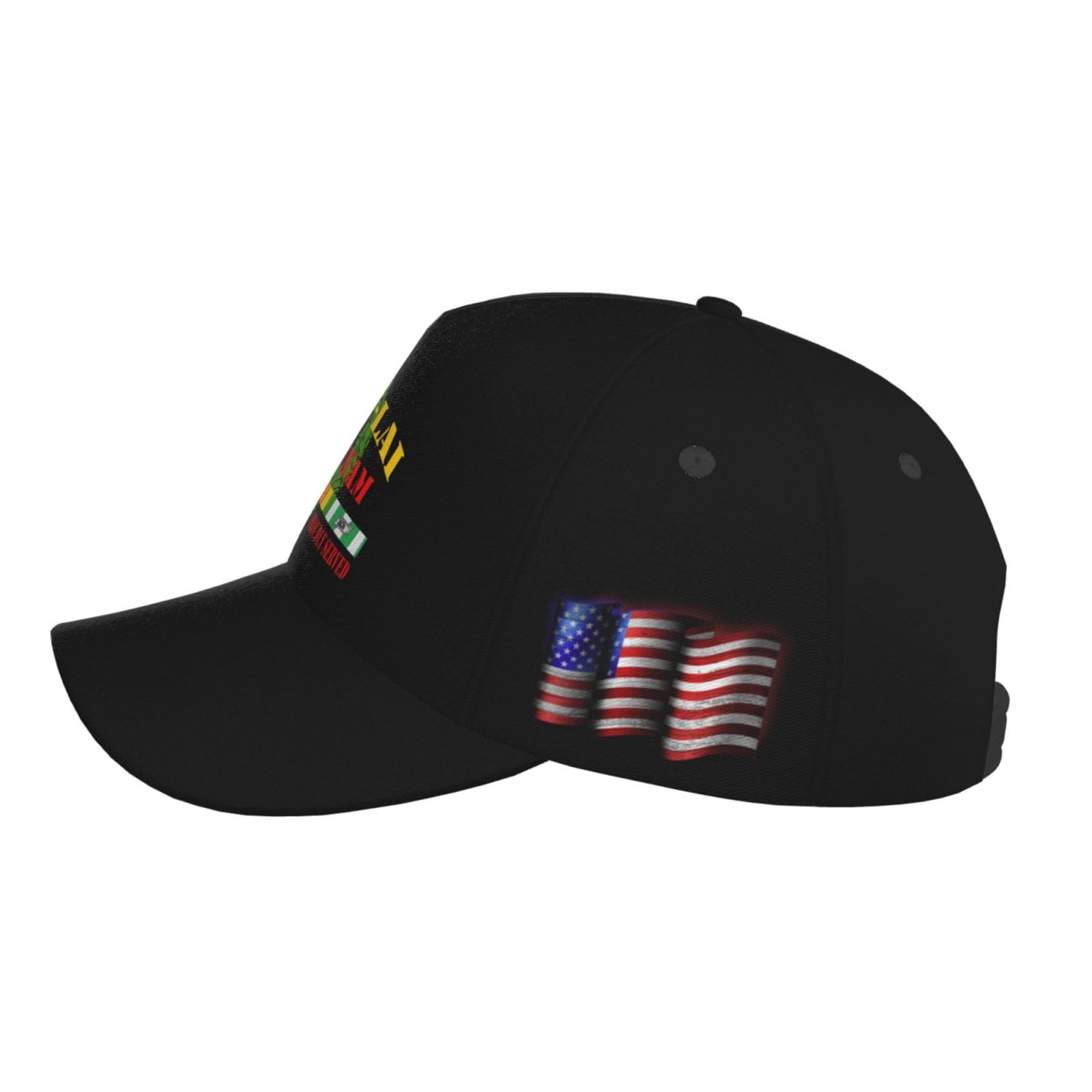 Tavos Vietnam Veteran Chu Lai Trucker Hat for Men - Baseball Snapback Cap American Flag