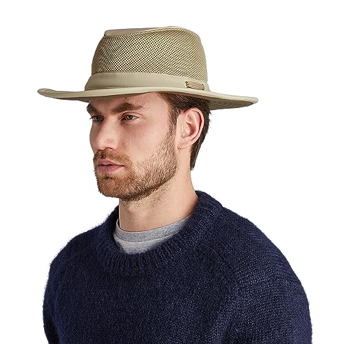 Tilley Mens Womens LTM8 Water Repellant Sun Protection Guaranteed for Life Airflo Mesh Hat Khaki