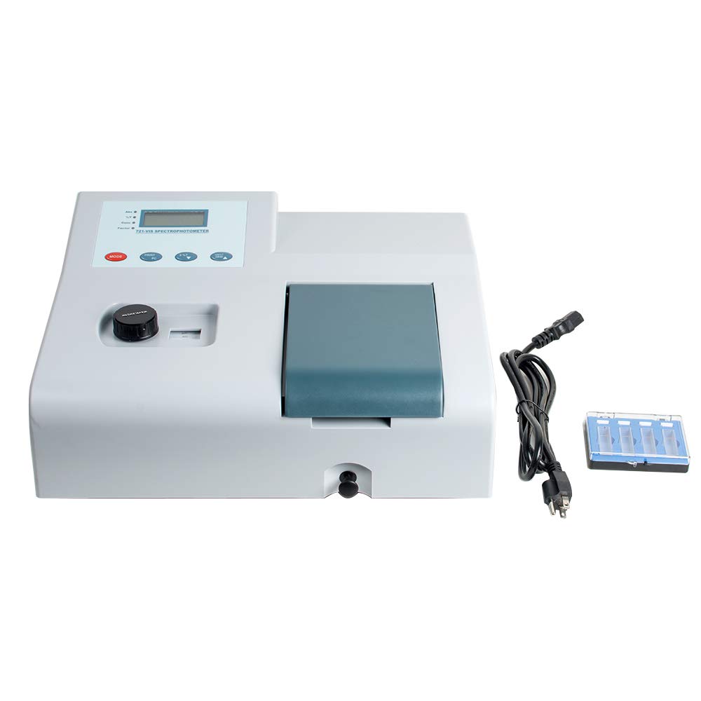 Vis Spectrophotometer vinmax 721 LDC Digital Lab Visible Spectrophotometer 350-1020nm Lamp Lab Equipment New (Shipping from USA)