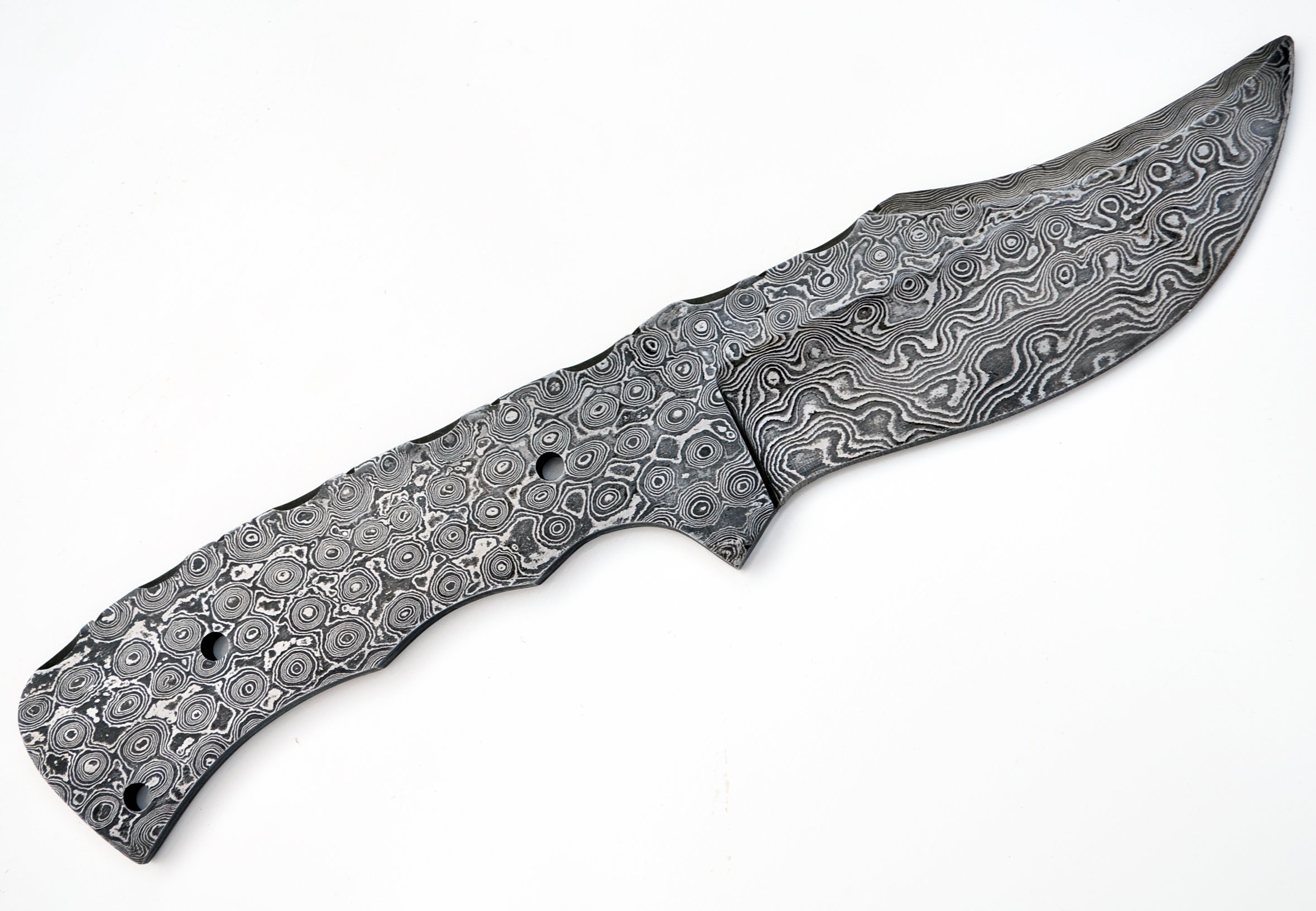 Whole Earth Supply Knife Making Damascus Large Bowie Blank Hunting Knives Steel 1095 Carbon Custom Blade
