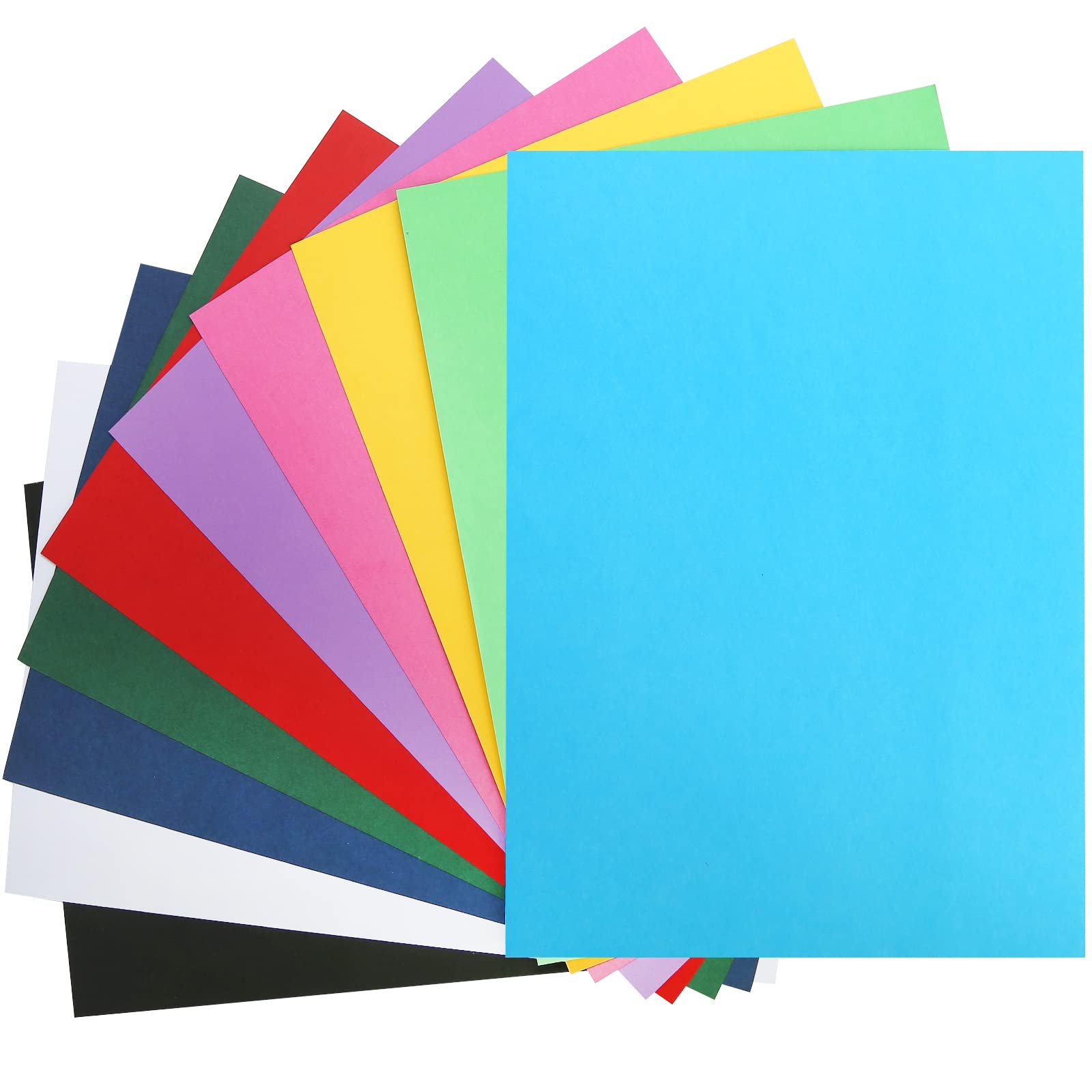 Shindel 150Sheets Construction Paper, 10 Colors Heavyweight Construction Paper, Bulk School Supplies for Kids, Classroom Supplies for Preschool