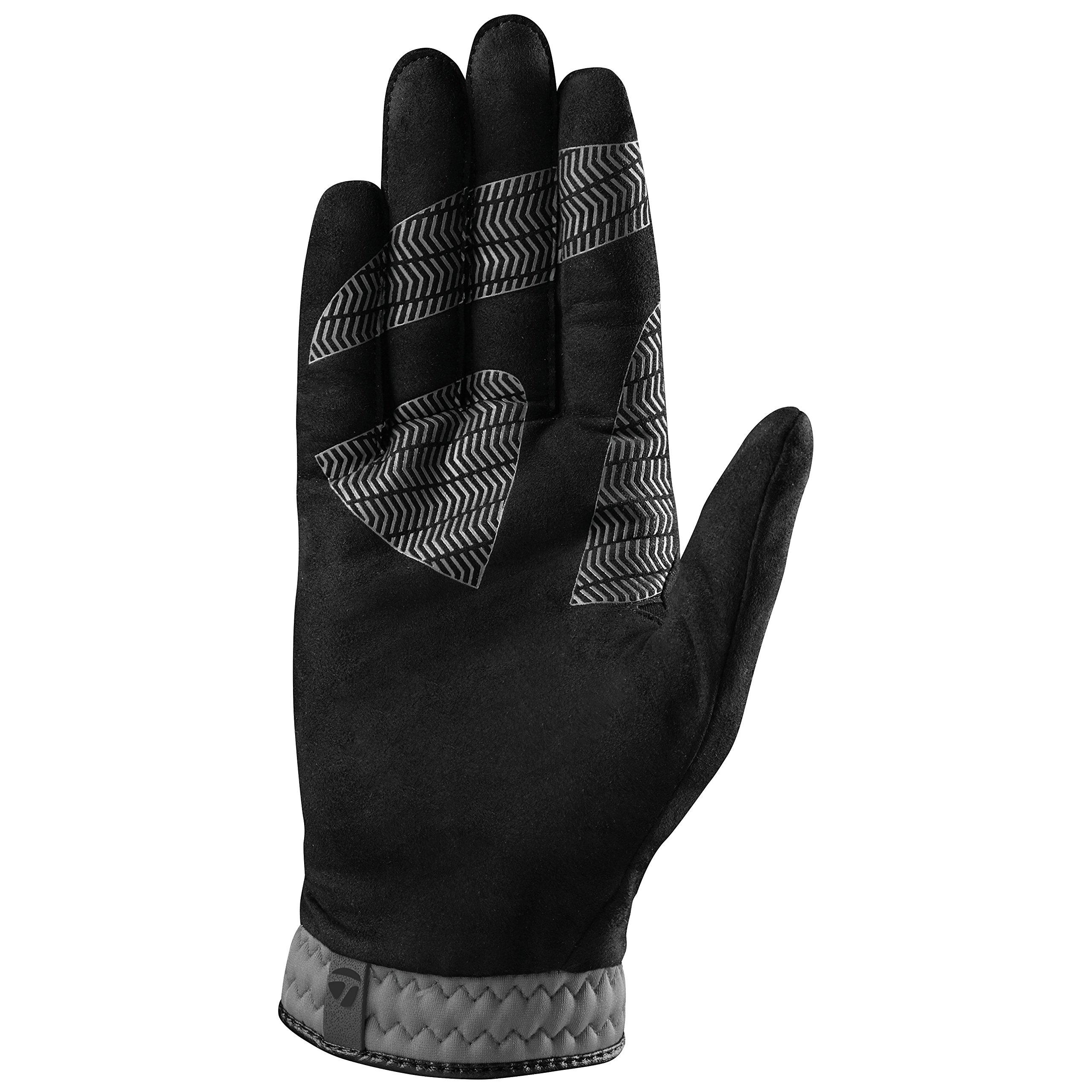 TaylorMade Rain Control Cadet Glove (Black/Red, Small), Black/Red(X-Large, Pair)