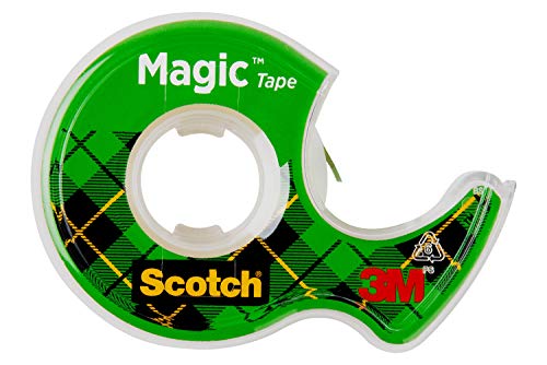 Scotch Magic Tape, Invisible, Home Office Supplies and Back to School Supplies for College and Classrooms, 4 Rolls with 4 Dispensers