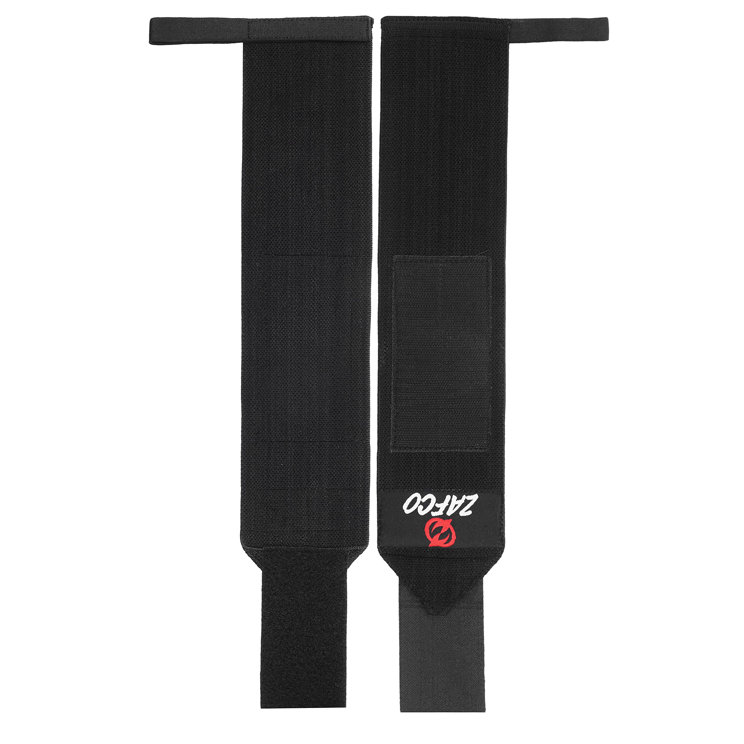 Zafco Sports Weightlifting Wrist Wraps with 18" True Length with Thumb Loop in Premium Quality Brace Your Wrists to Push Heavier, Avoid Injury & Improve Your Workout Instantly - for Men & Women