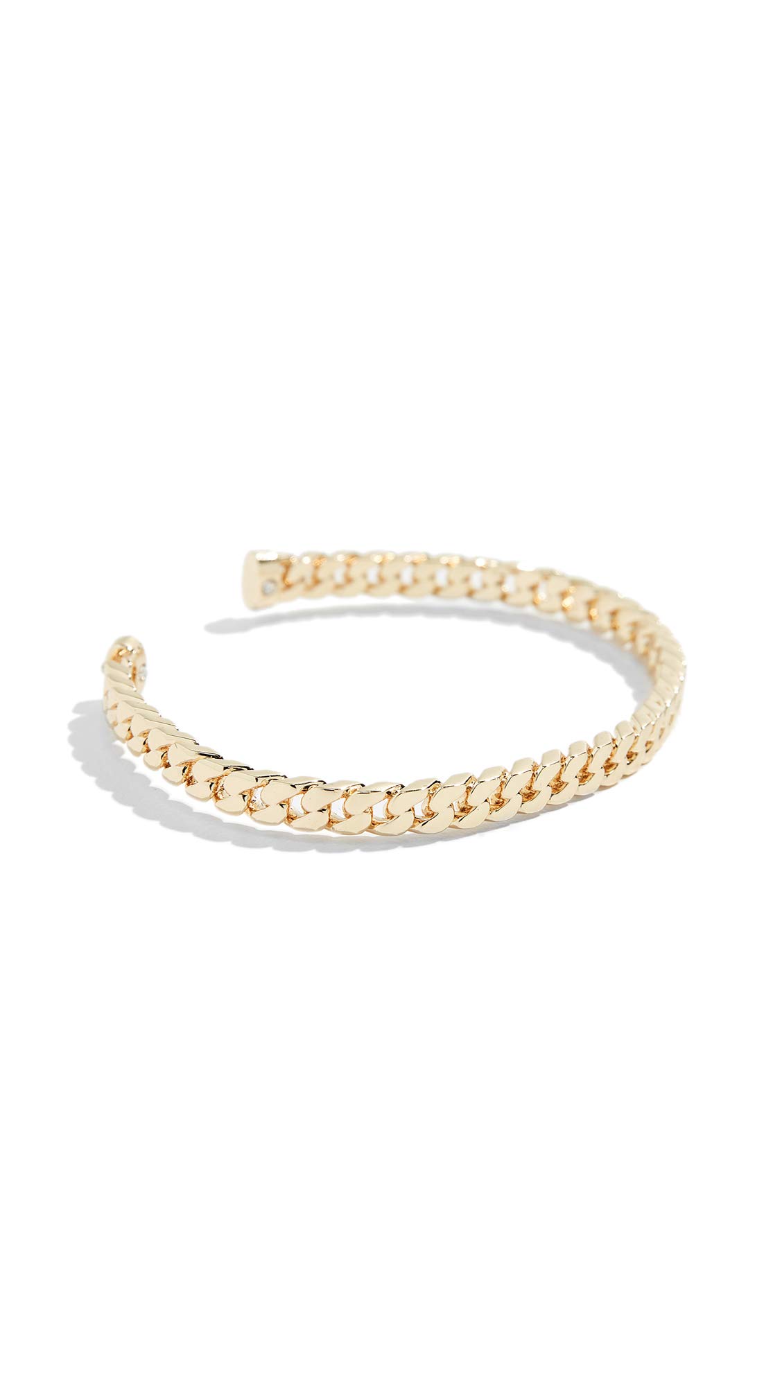 SHASHI Women's Chain Cuff Bracelet, Gold, One Size