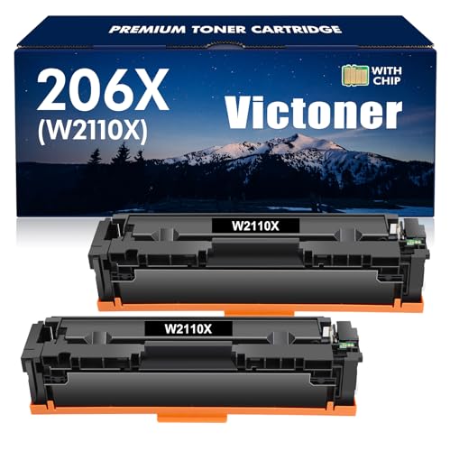VICTONER Remanufactured Toner Cartridge Replacement for 206X (Black 2 Pack)