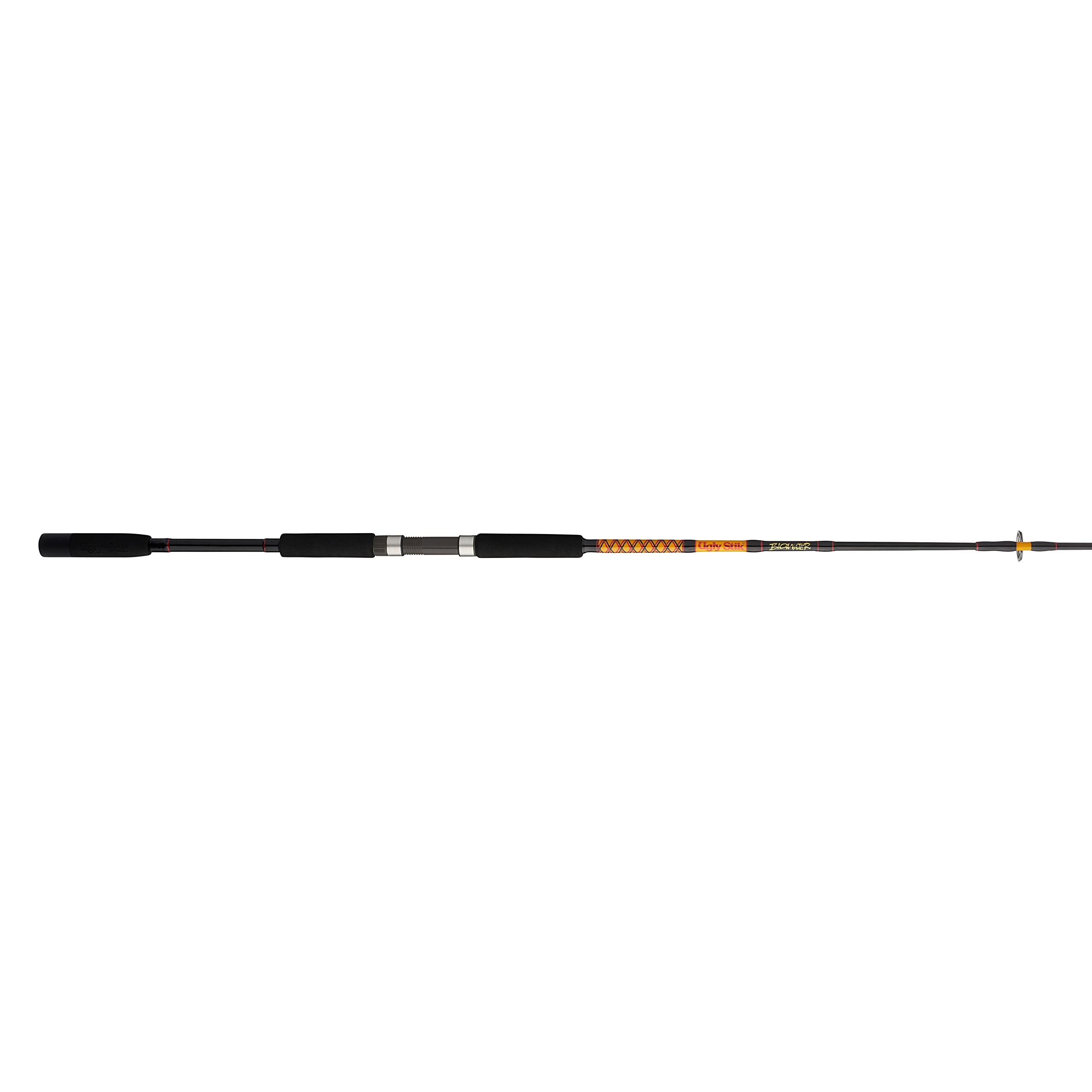 Ugly Stik 9' Bigwater Spinning Rod, Two Piece Surf Rod, 15-30lb Line Rating, Medium Heavy Power, Lightweight, Durable Graphite & Fiberglass Construction