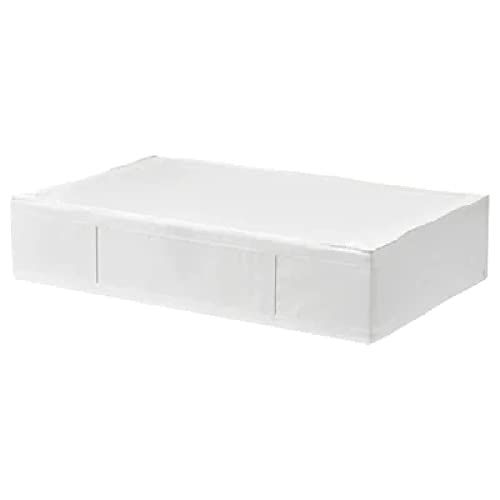 Skubb Underbed Storage Case with Zipper. Approx 36.1/2 x 21.3/4 x 7.1/2 (1, White)