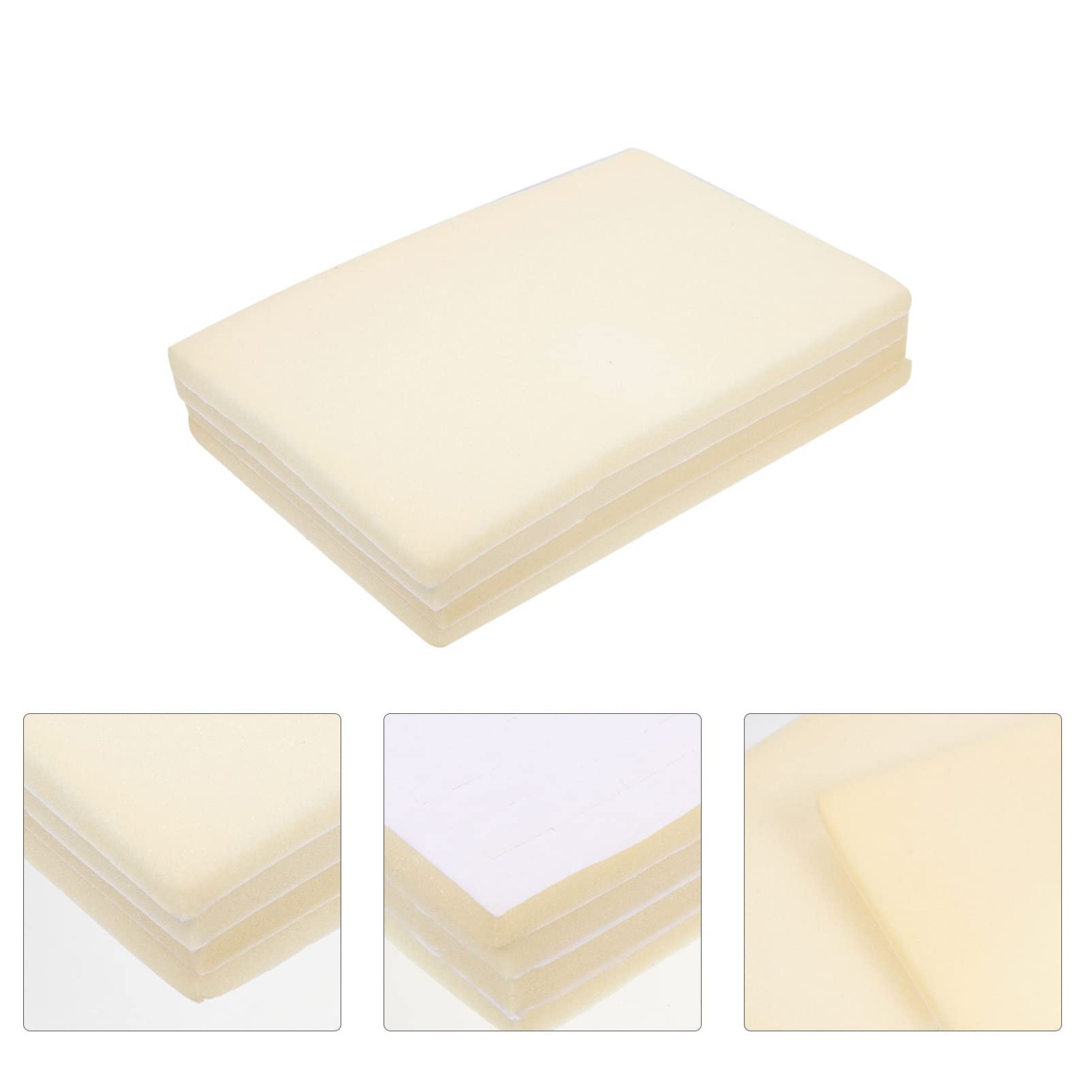 Zerodeko Earring Holder 4pcs Velvet Ring Insert Display Jewelry Storage Box Foam Holder Organizer Earring Storage Box Liners Jewelry Box Inserts Sponge Mats Organizer Trays White Ring Holder