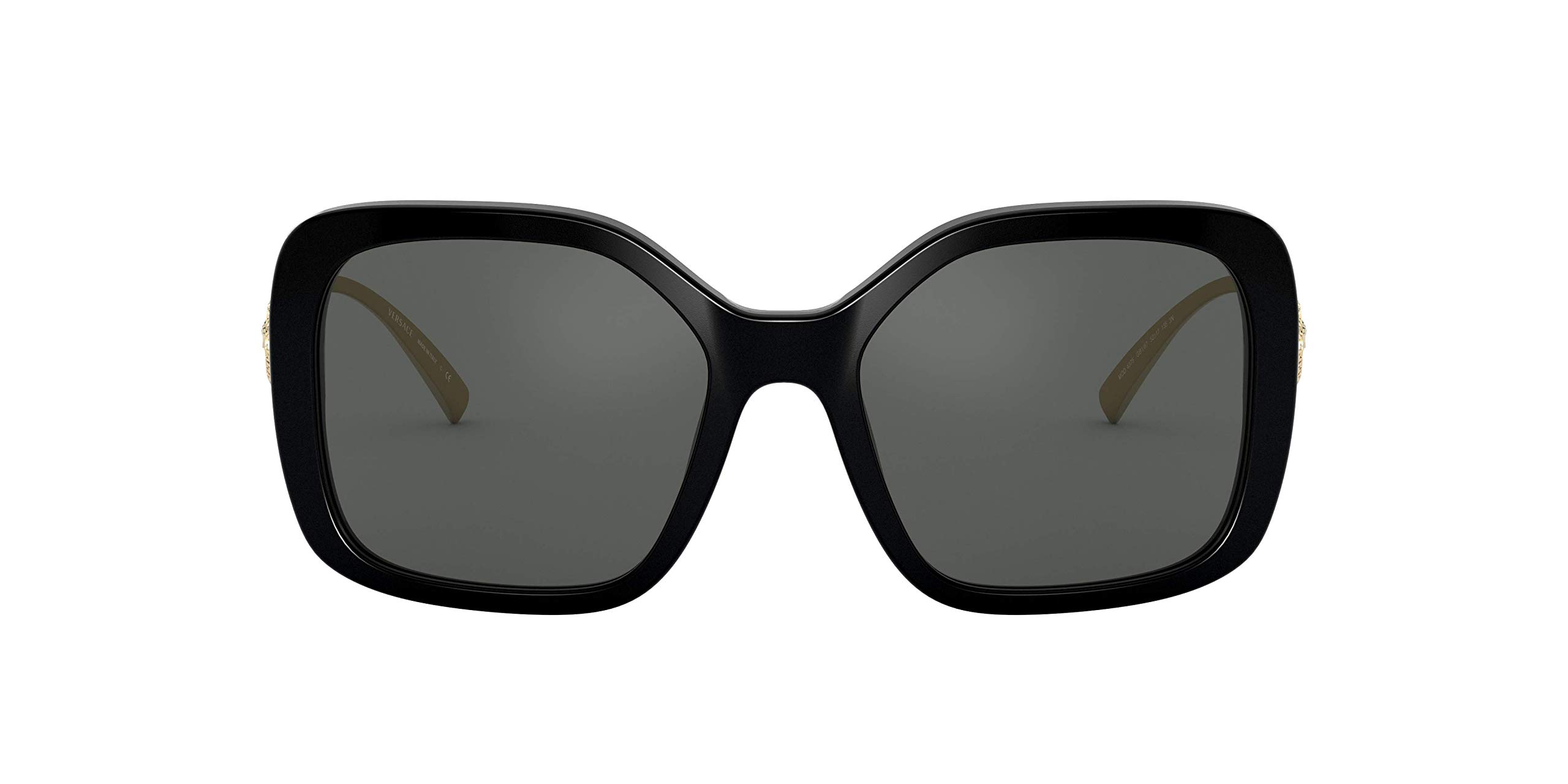 Versace Woman Sunglasses Black Frame, Dark Grey Lenses, 53MM