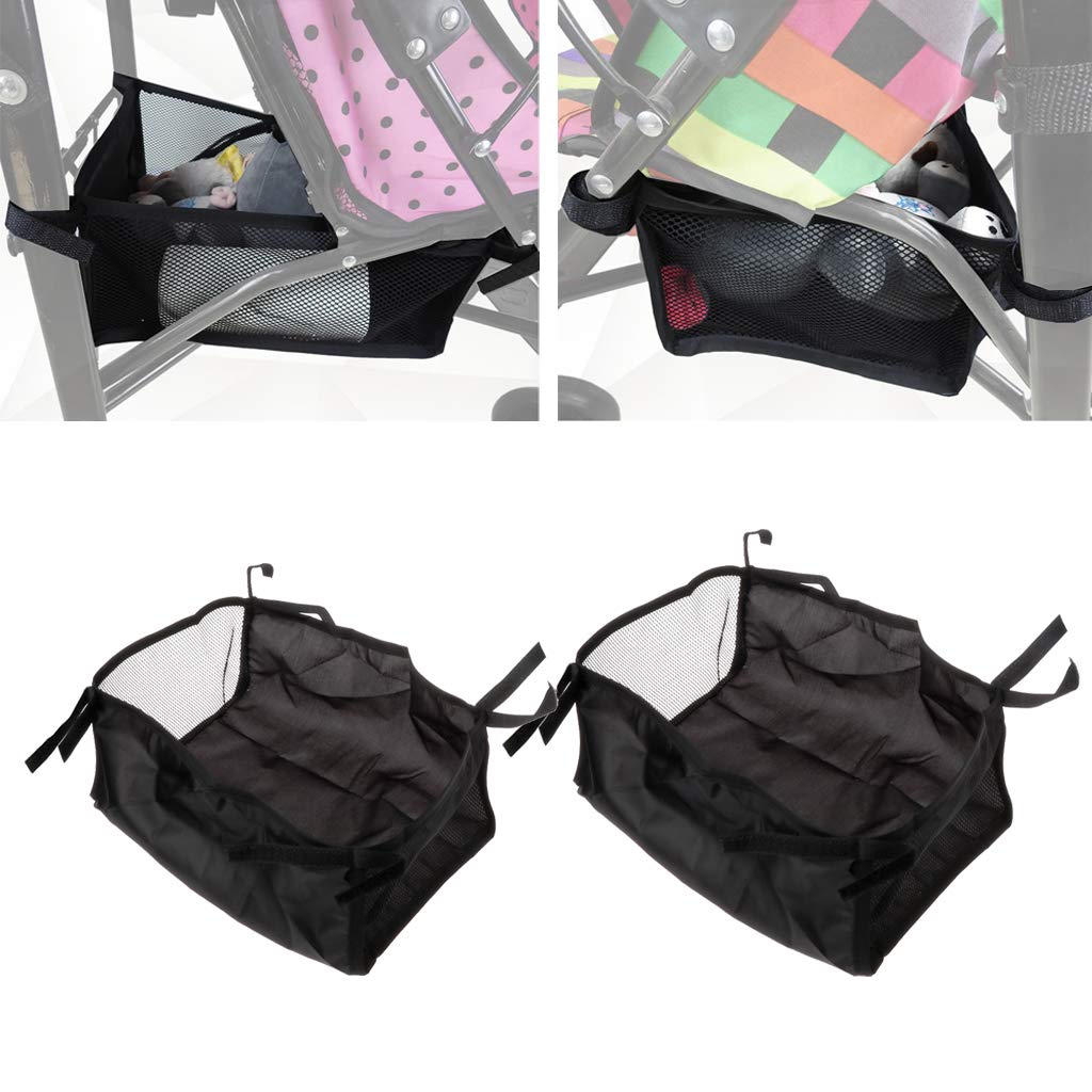 Yuxiale Baby Stroller Pram Waterproof Bottom Basket Infant Pushchair Buggy Shopping Storage Case Organizer Bag Mesh Netting Accessories Organizer