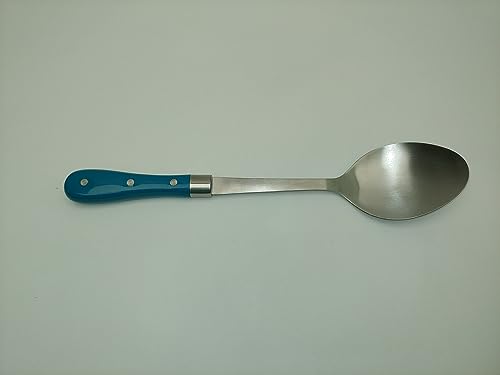 The Pioneer Woman Basting Spoon Large Stainless Steel Teal Handle 14" Long