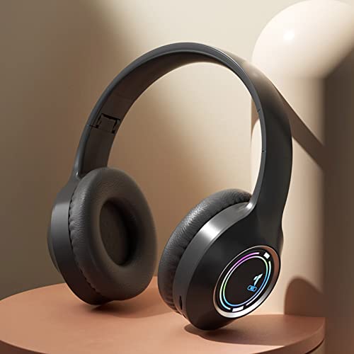 Ywbawe Foldable Headset Bluetooth 5.3 with Wireless and Wired Modes, High Value Over-Ear Stereo Head Mounted Headphones with Soft Ear Pads, for Office School Travel Sports