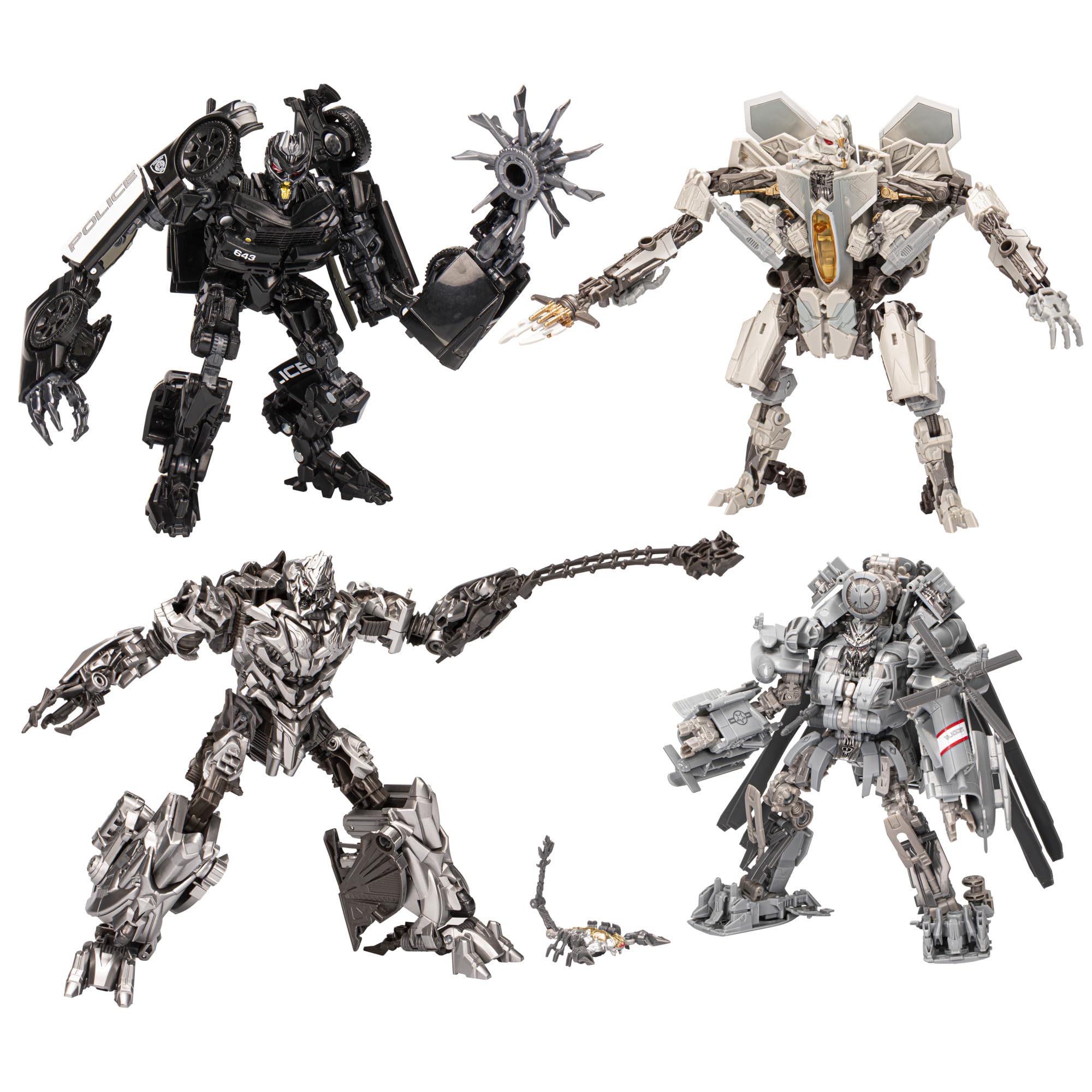 Transformers Toys Studio Series Movie 1 15th Anniversary Decepticon Multipack, with 4 Action Figures for Boys and Girls Ages 8 and Up (Amazon Exclusive)