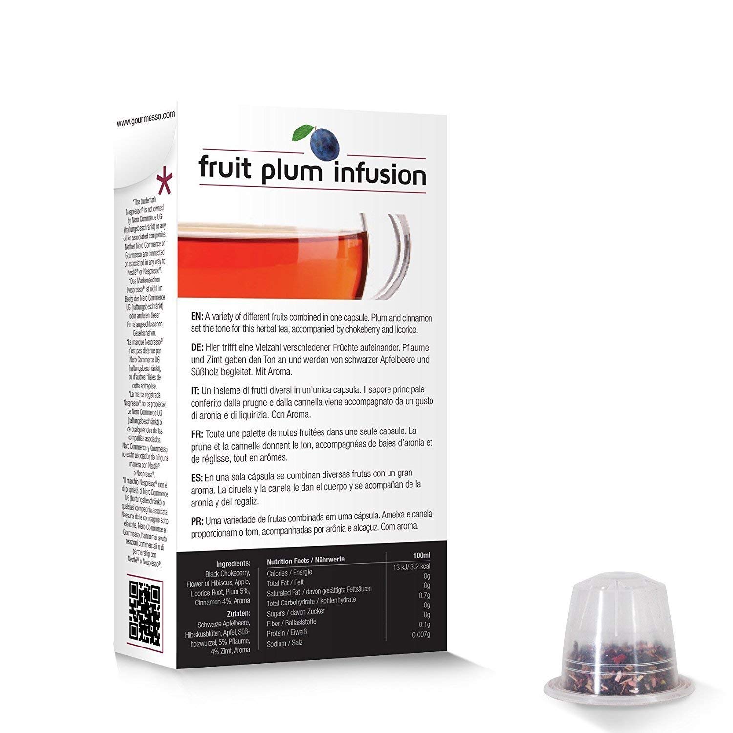 Teasire by Gourmesso Infusion Bundle - 80 Tea Capsules Compatible with Nespresso Machines | Includes Green Tea, Black Tea, Mint Herbal Tea, and Plum Fruit Tea Pods