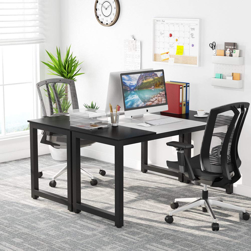 Tribesigns Computer Desk, Large Office Desk Computer Table Study Writing Desk for Home Office