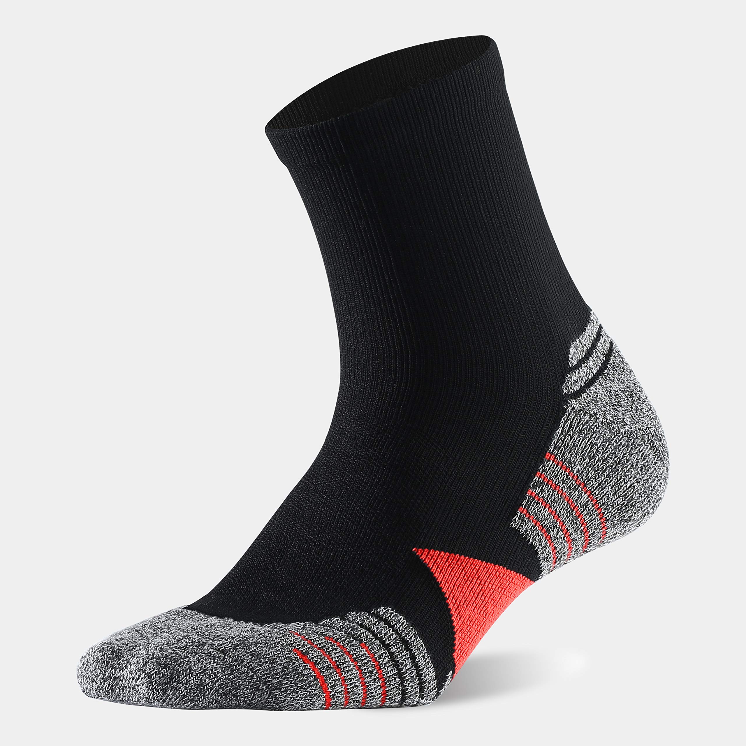WANDER Men's Athletic Ankle Socks 6 Pairs Sports Running Socks Cushion Quarter Cycling Socks 6-9/10-12/12-14