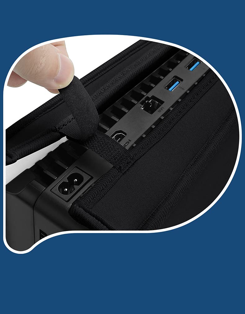Wanty Black Neopene Dust Cover for PS5, Durable Dust Guard for DualSense 5 Console, Anti Scratch Waterproof Cover Sleeve for PlayStation 5 Console Digital Edition & Regular Edition
