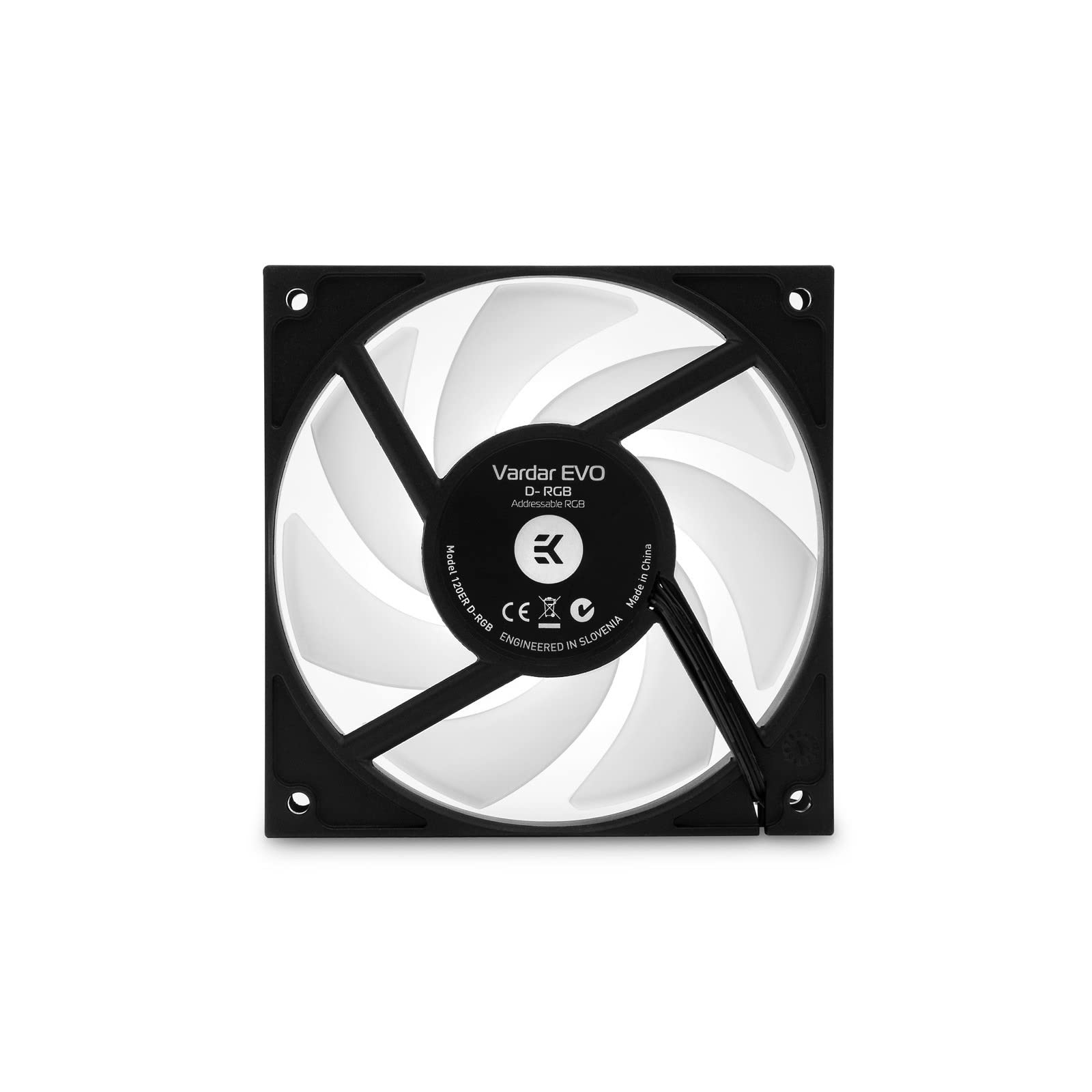 EKWB EK-Vardar EVO 120ER 120mm Fan, Digital RGB, 2200 RPM, Black
