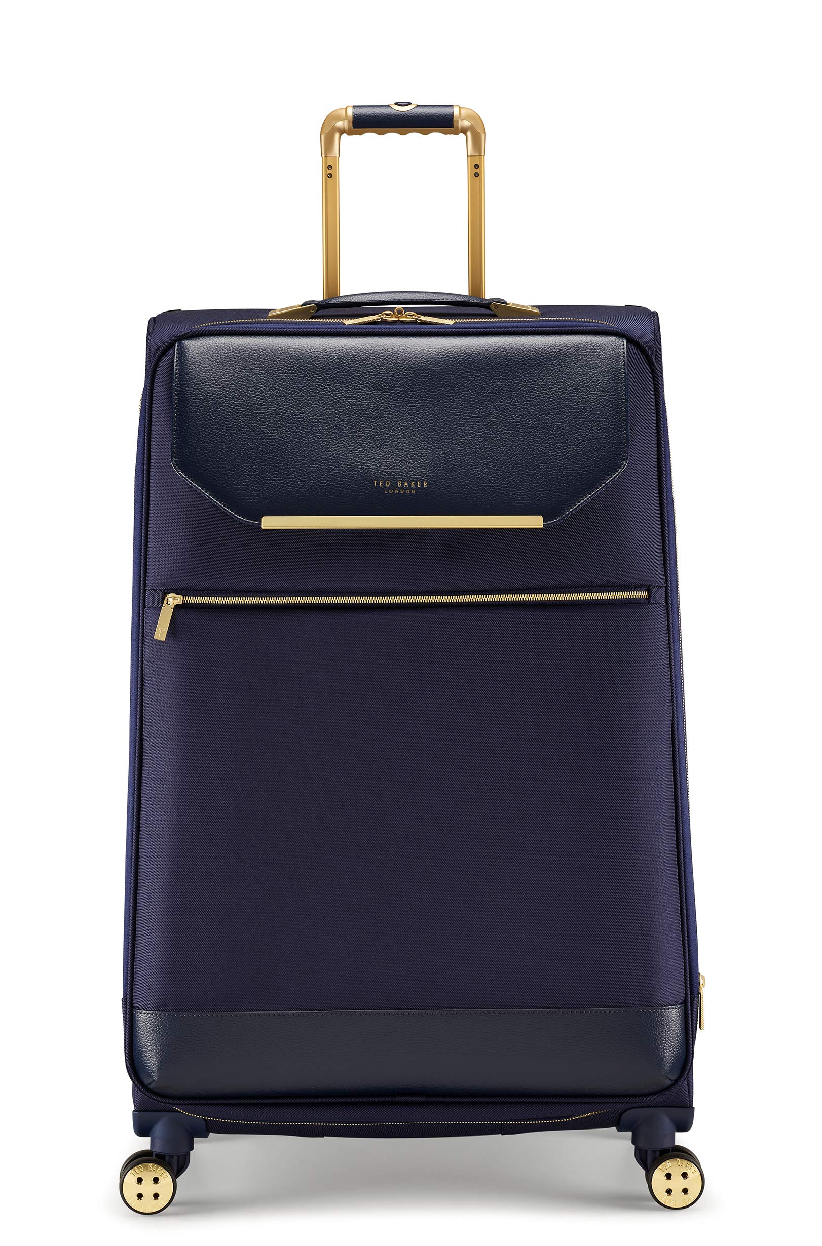 Ted Baker Albany Softside Lightweight Fashion Spinner Luggage Suitcase (Black, Holdall Bag)