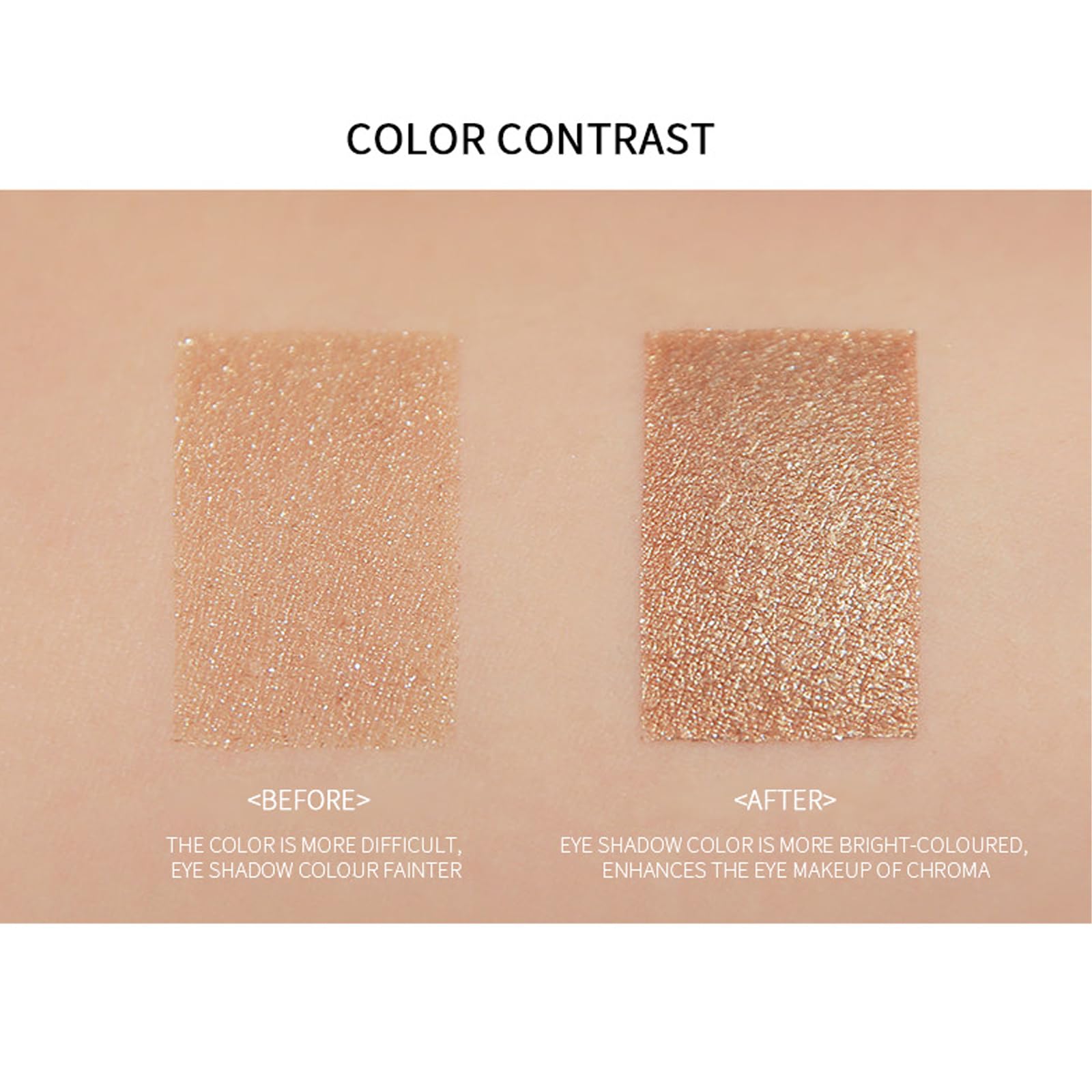 WALULAN Eye Shadow Primer, Liquid Eye Shadow, Brighten Eye Primer, 24 Hours Long Lasting Makeup, Moisturizing Eye Glossy