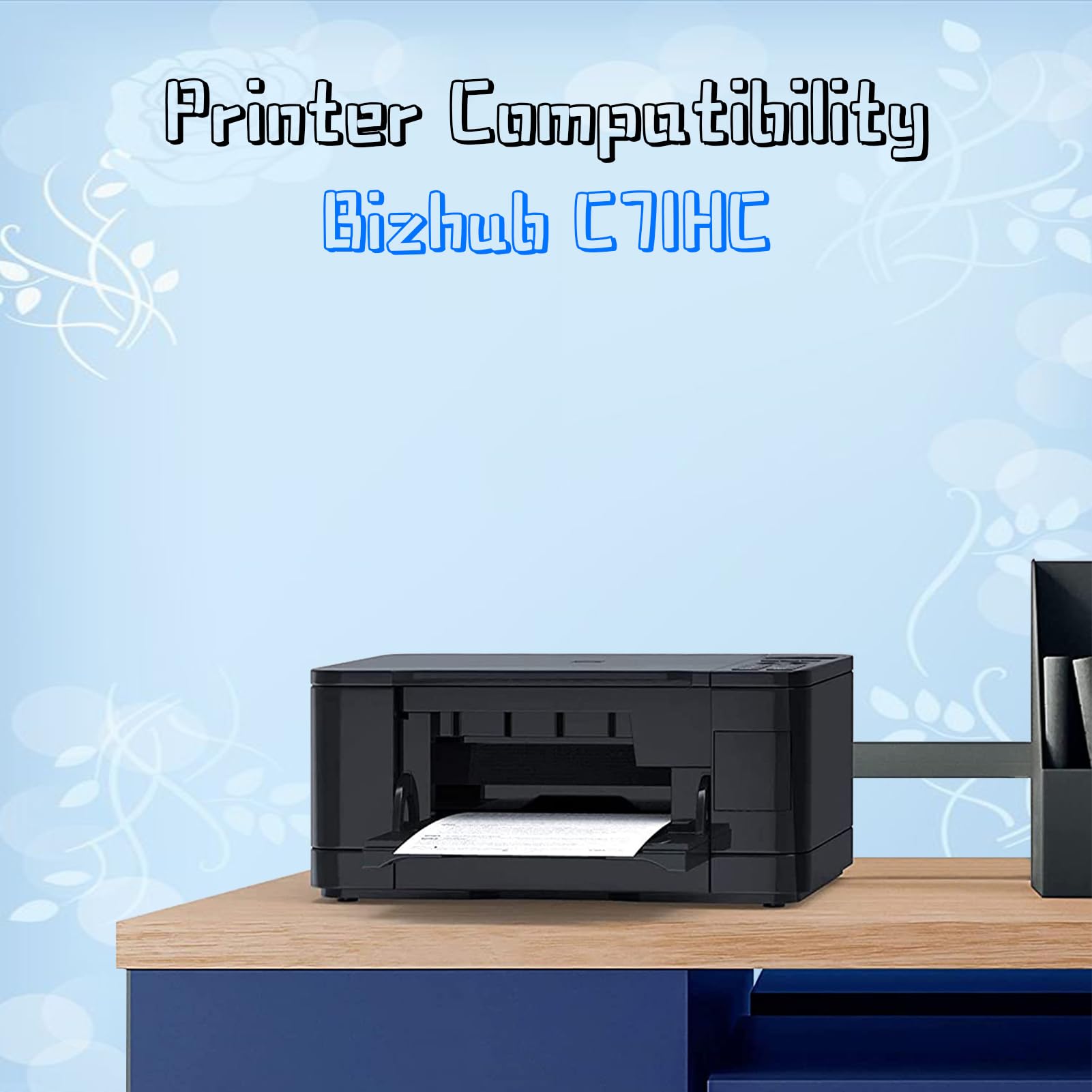 TN621 Toner Cartridge for Konica Minolta, Compatible Bizhub C71HC Printer Cyan*1