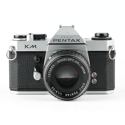Vintage Asahi PENTAX KM 35mm SLR Film Camera W/ SMC Pentax 1:1.8 55mm Lens