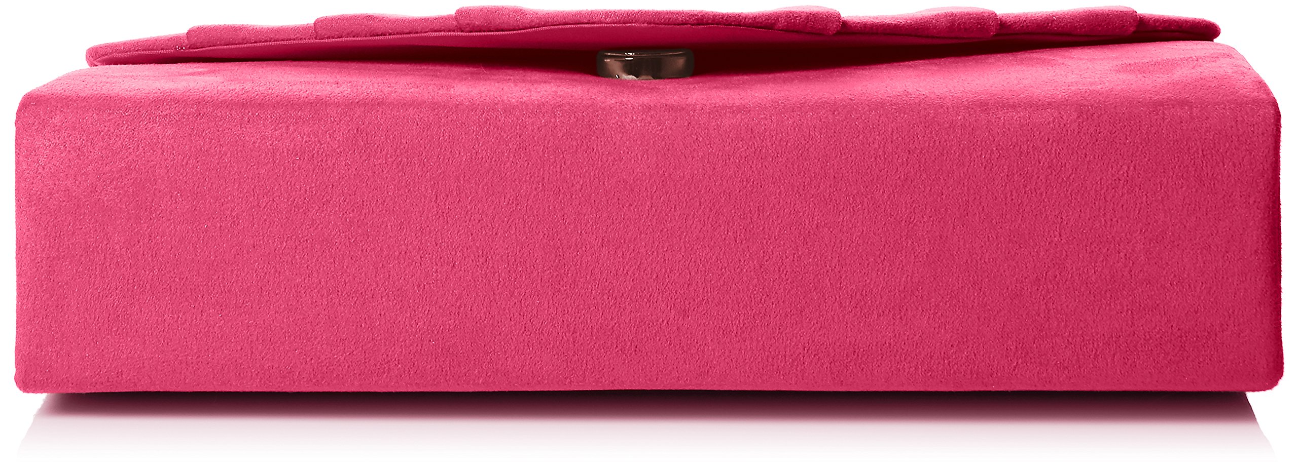 SwankySwans Iggy Suede Velvet Envelope Party Prom Clutch Bag, Pink (Fuschia)