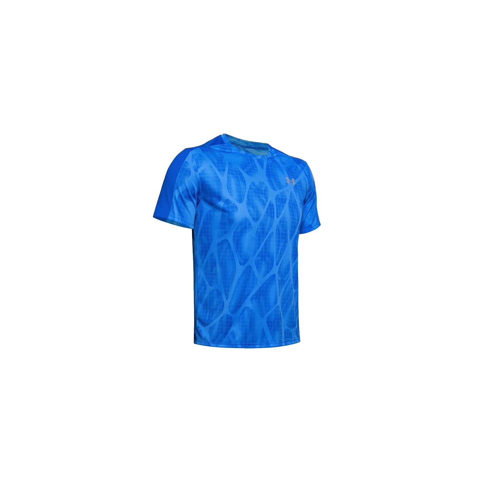 Under Armour Speed Stride Printed Running Short Sleeve, Versa Blue (486)/Reflective, Large