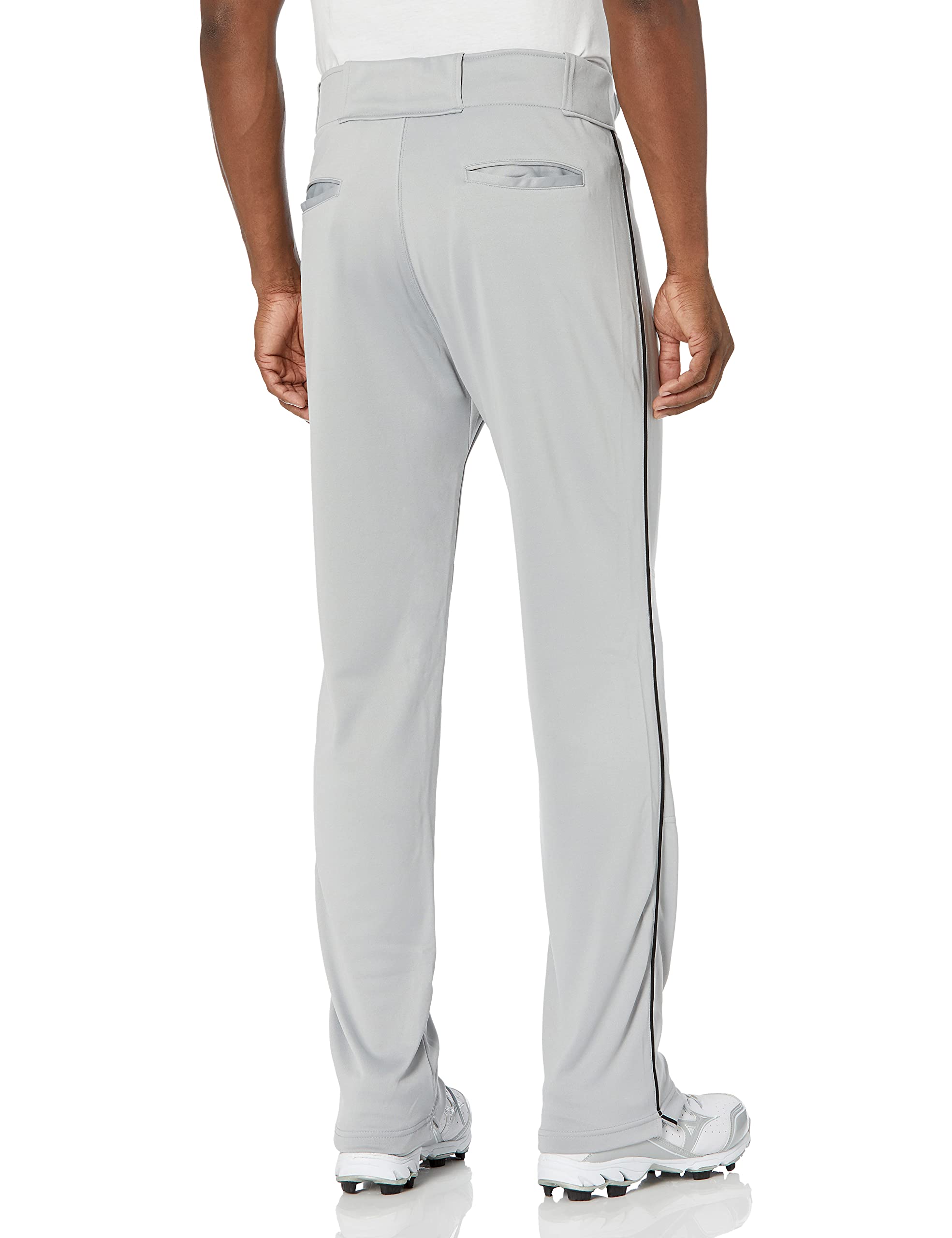 Rawlings | LAUNCH SERIES Full Length Baseball Pants | Adult Medium | Grey/Black