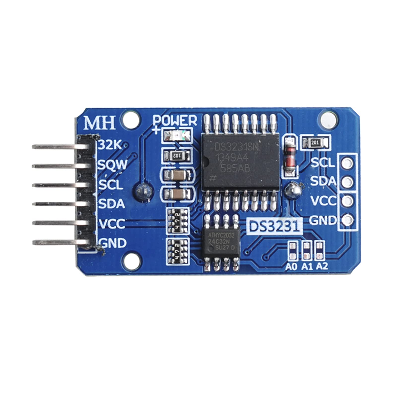Wishiot DS3231 Real Time Clock Module High Precision AT24C32 IIC RTC Sensor for Arduino Nano Mega2560 Leonardo Raspberry Pi (Pack of 5)