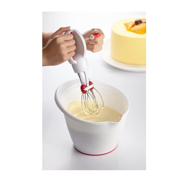 Starfrit Super-Fast Egg Beater ,White/Red