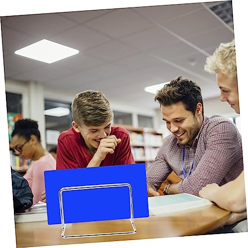 Yardenfun Baffle Bracket Clip on Desk Divider Metal Brackets Privacy Panel Bracket Desk Divider Screen Clamps Metal Partition Bracket Desktop Stainless Steel Office Mobile Stand It Can Move