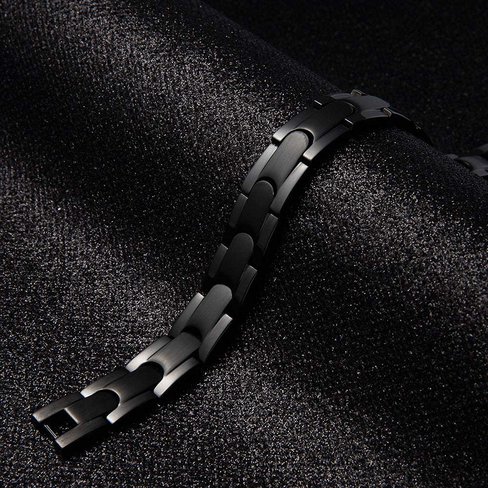 Wolentty His and Hers Couples Bracelets Stainless Steel Distance Bracelets Gift for Valentine's Day - Matching Set (His & Hers)