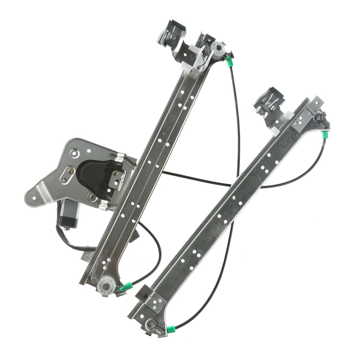 YHTAUTO Rear Power Window Regulator Driver Side with 2-Pin Motor Assembly for Chevy Silverado & GMC Sierra 1500 2500 HD 3500 2001-2006, Suburban/Avalanche/Yukon XL & Cadillac Escalade ESV EXT